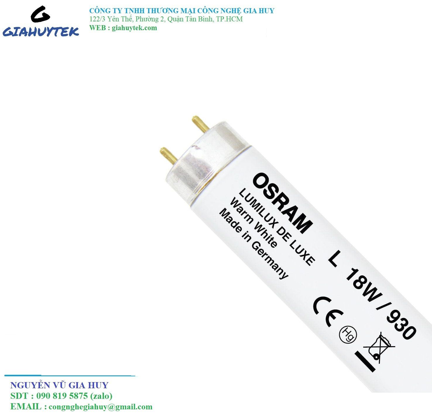Bóng đèn TL83- Hãng Osram - 15W 830 G13 Lumilux - Trang Chủ